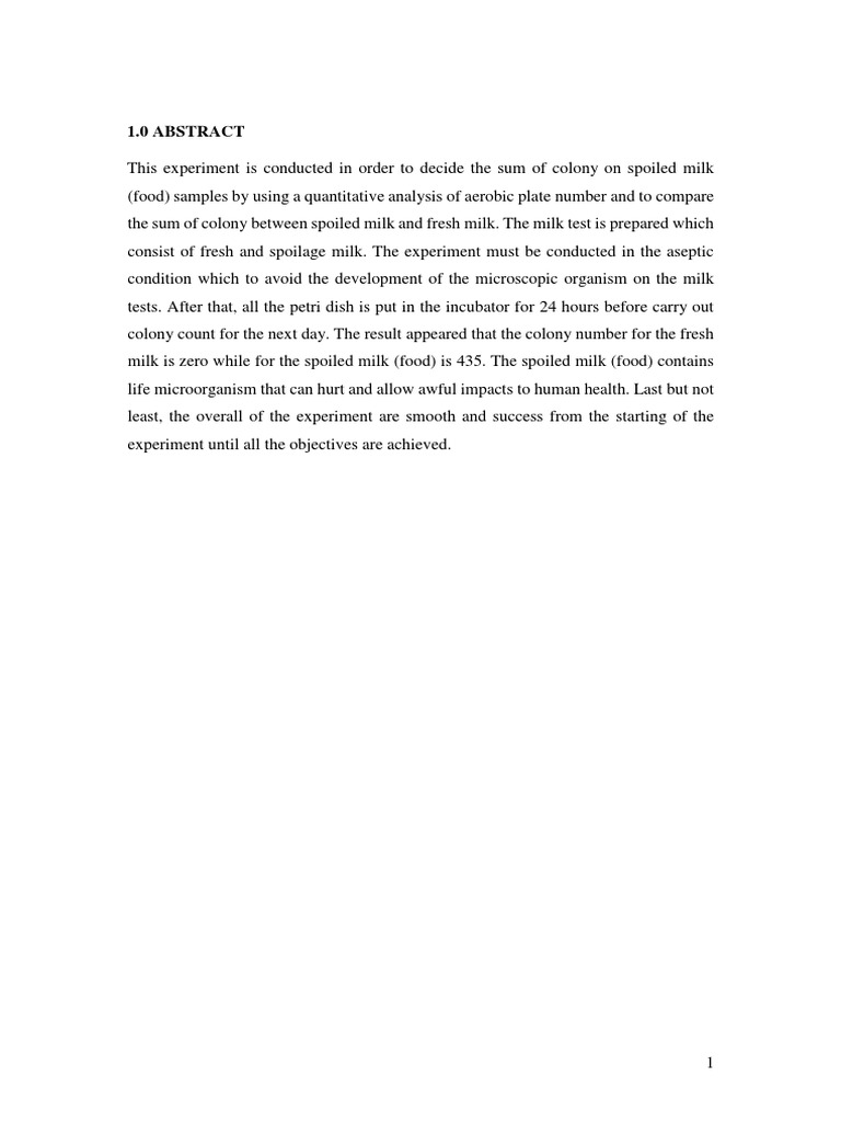 Food Lab | PDF | Milk | Colony Forming Unit