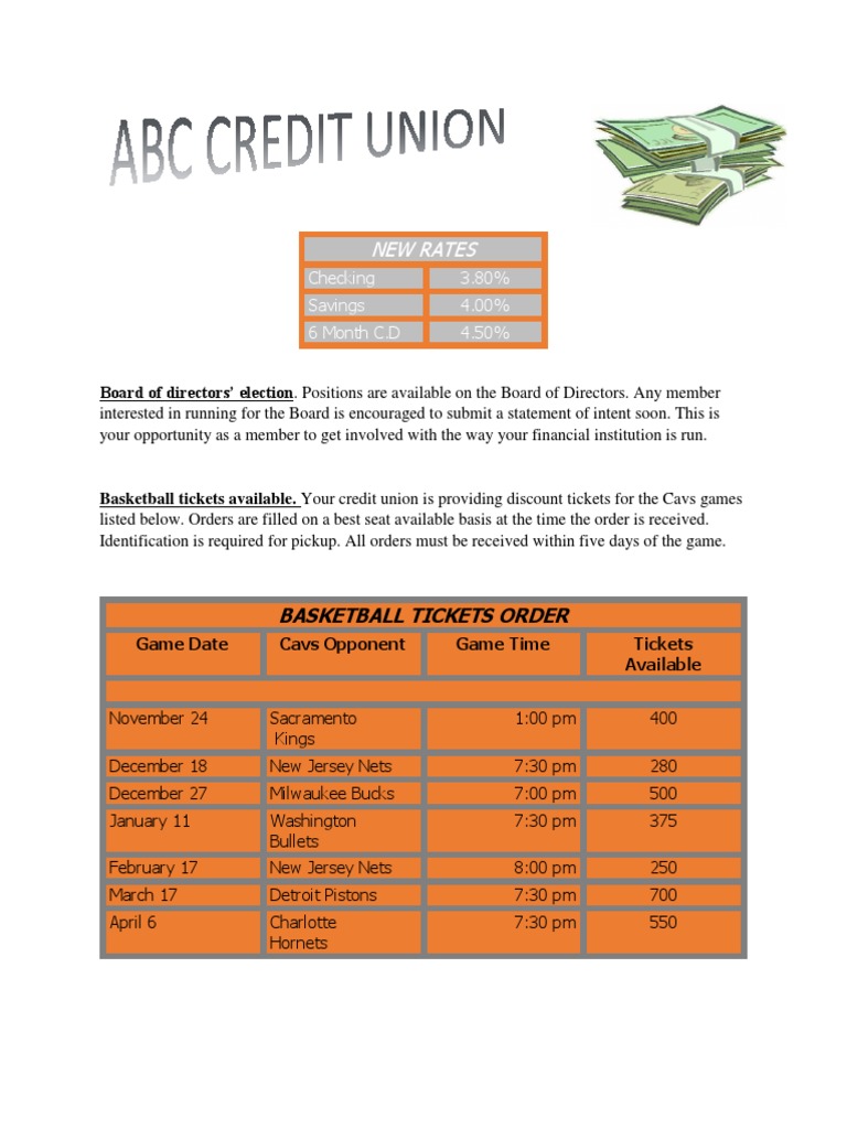 Abc Credit Union | PDF