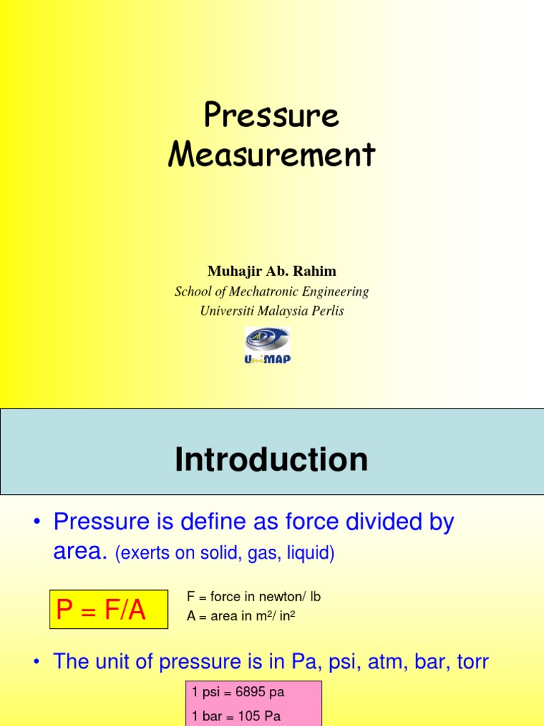 Pressure Measurement Basics | PDF | Pressure Measurement | Pressure