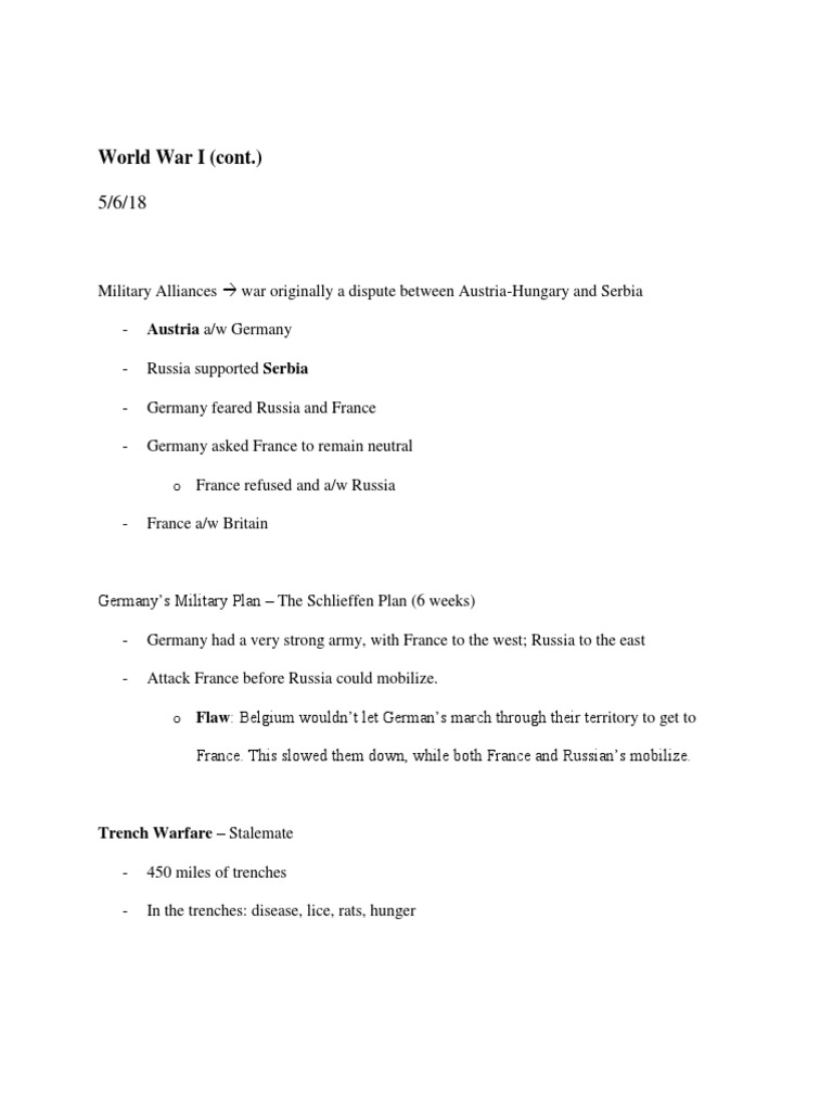 3:6:18 - World War I Cont | PDF | Espionage Act Of 1917 | World War I