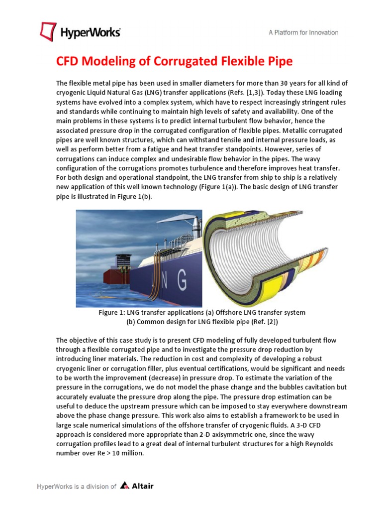 CFD Modeling of Corrugated Flexible Pipe PDF | PDF | Fluid Dynamics ...