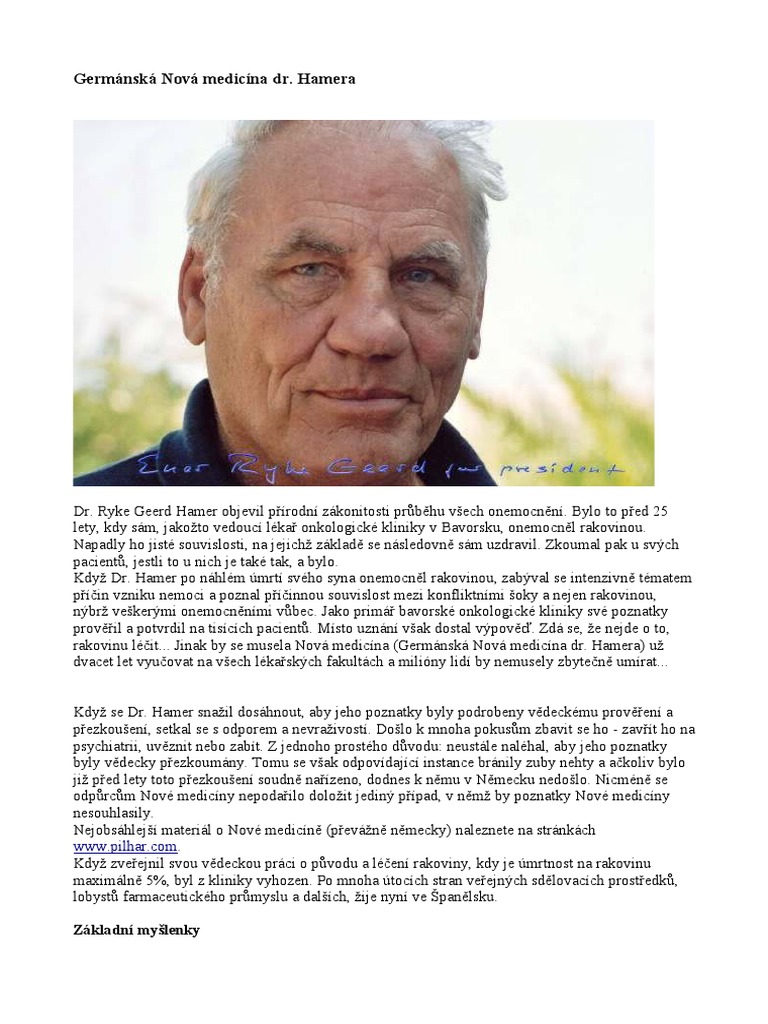 Germánská Nová Medicína Dr. Hamera | PDF