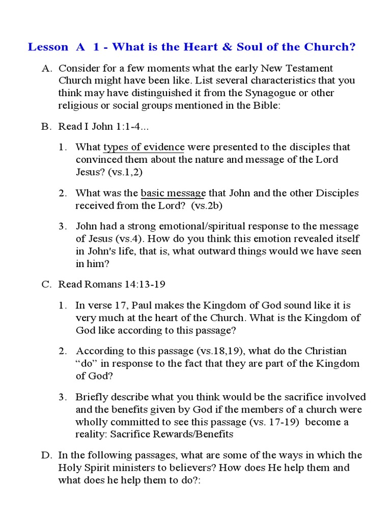 Exploring the Church's Core Essence | PDF