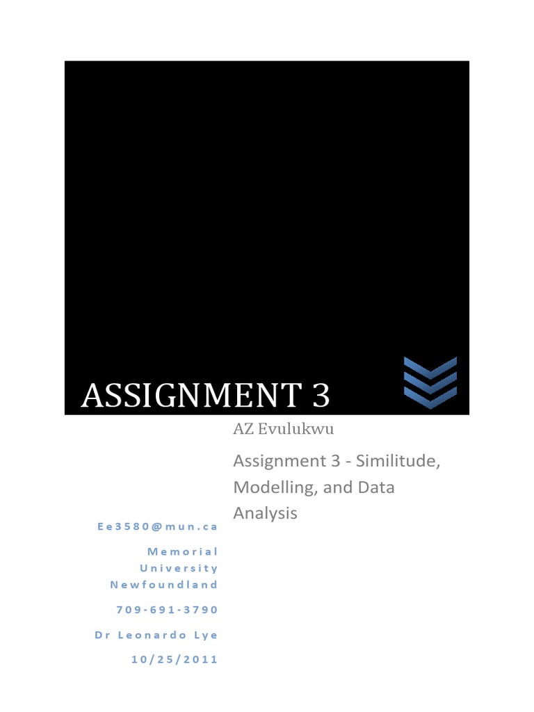 DOE Engi 9516 Assignment 3a | PDF | Errors And Residuals | Analysis Of Variance