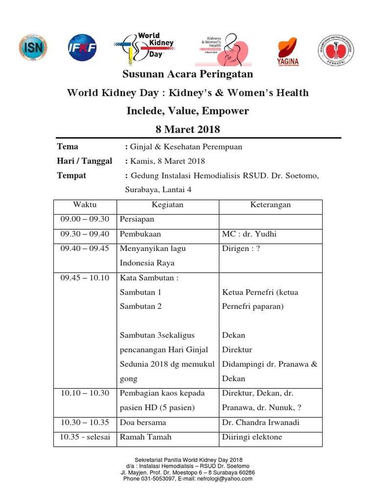 Susunan Acara WKD | PDF