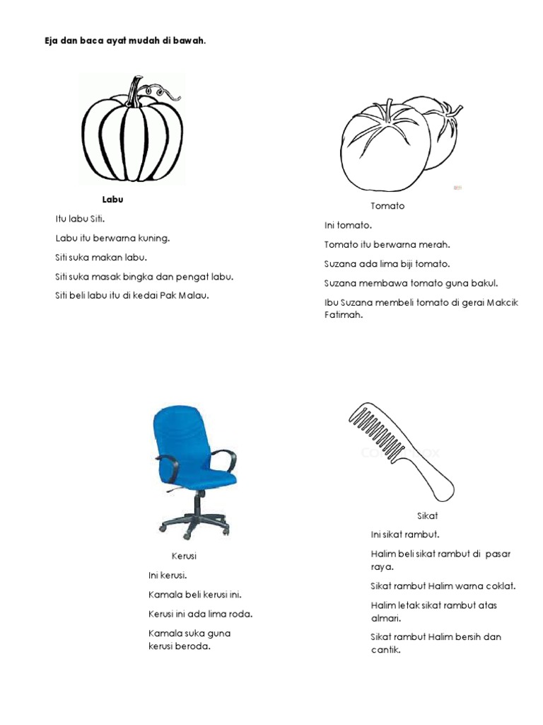 Eja Dan Baca Ayat Mudah Di Bawah | PDF