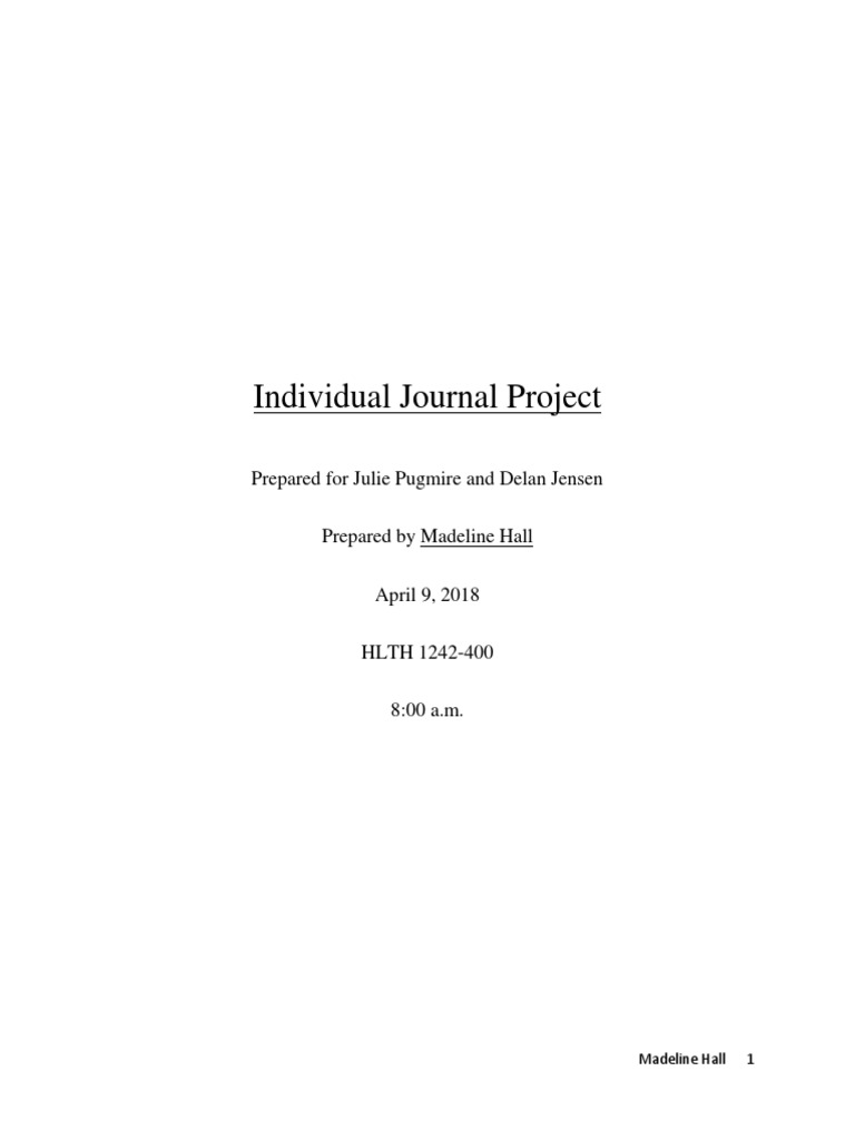 Individual Journal Project | PDF | Gratitude | Anger