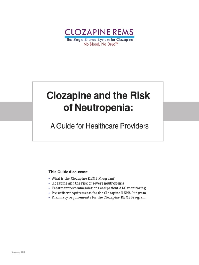 Clozapine REMS HCP Guide | PDF | Clozapine | Pharmacy