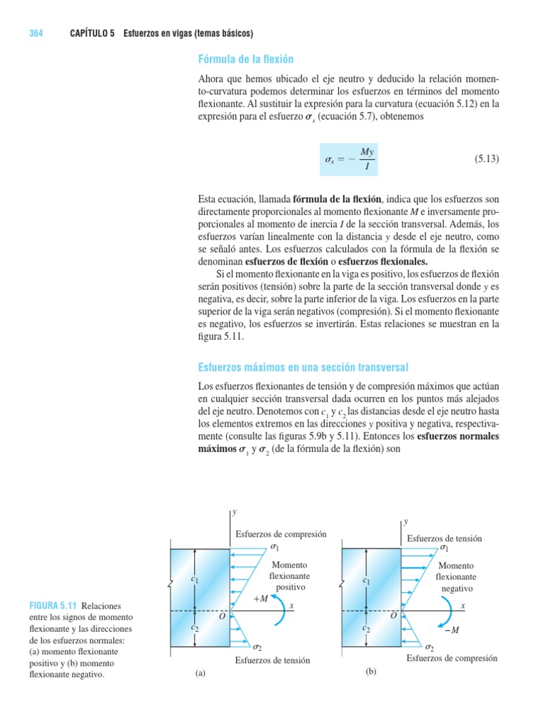 Flexion y Modulo de Seccion en Vigas-timoshenko | Doblar | Ciencia de ...