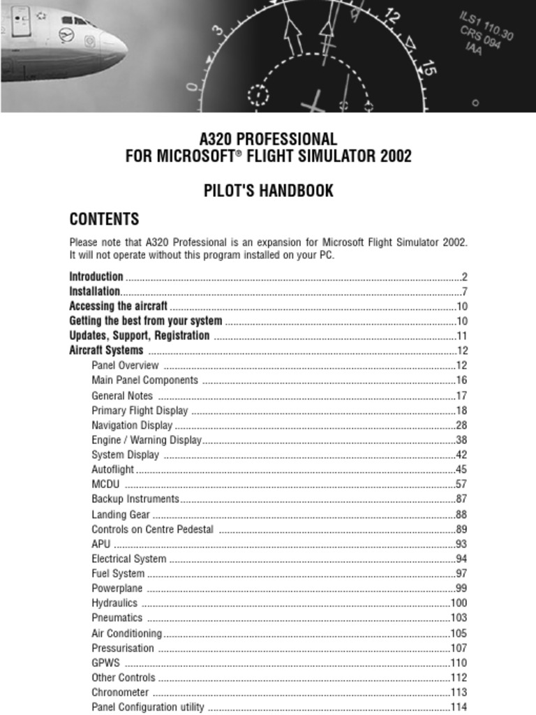 PSS A320 Pilots Operating Manual | PDF | Airbus | Aircraft