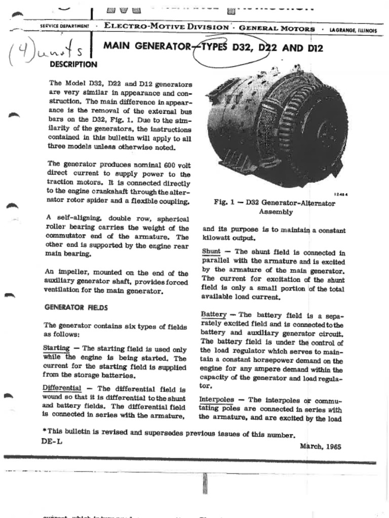 Emd D32, D22 & D12 | PDF