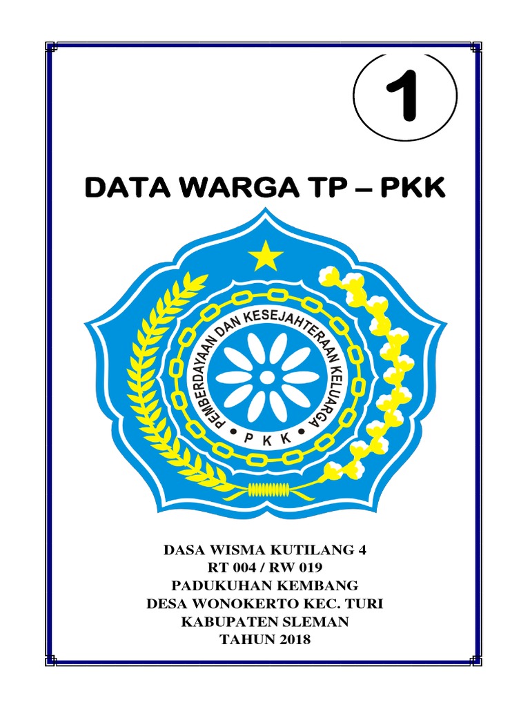 Data Warga PKK Kembang 2018 | PDF