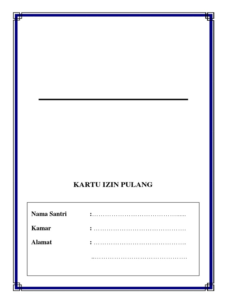 Kartu Izin | PDF