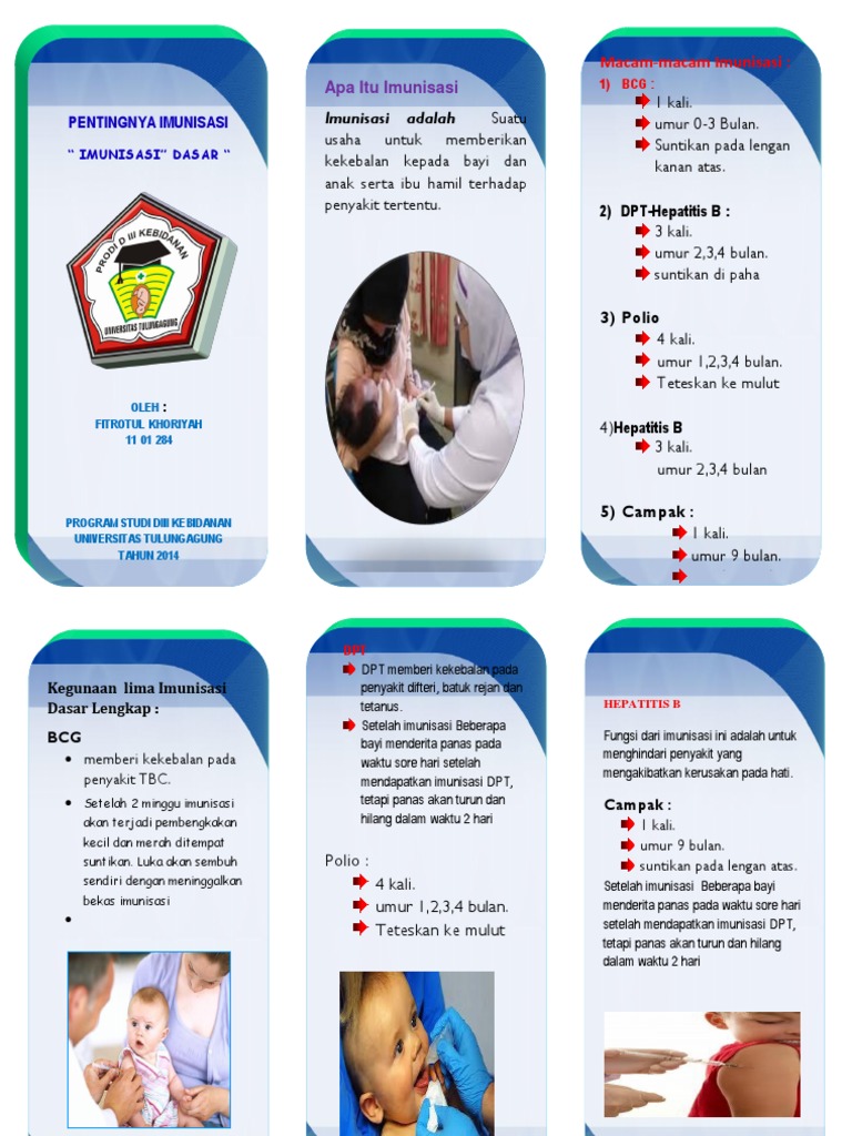 Leaflet - Pentingnya Imunisasi | PDF
