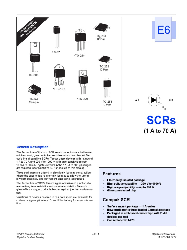 S2035K-SCR 200 V 35a To-218 | PDF | Electrical Equipment | Electricity