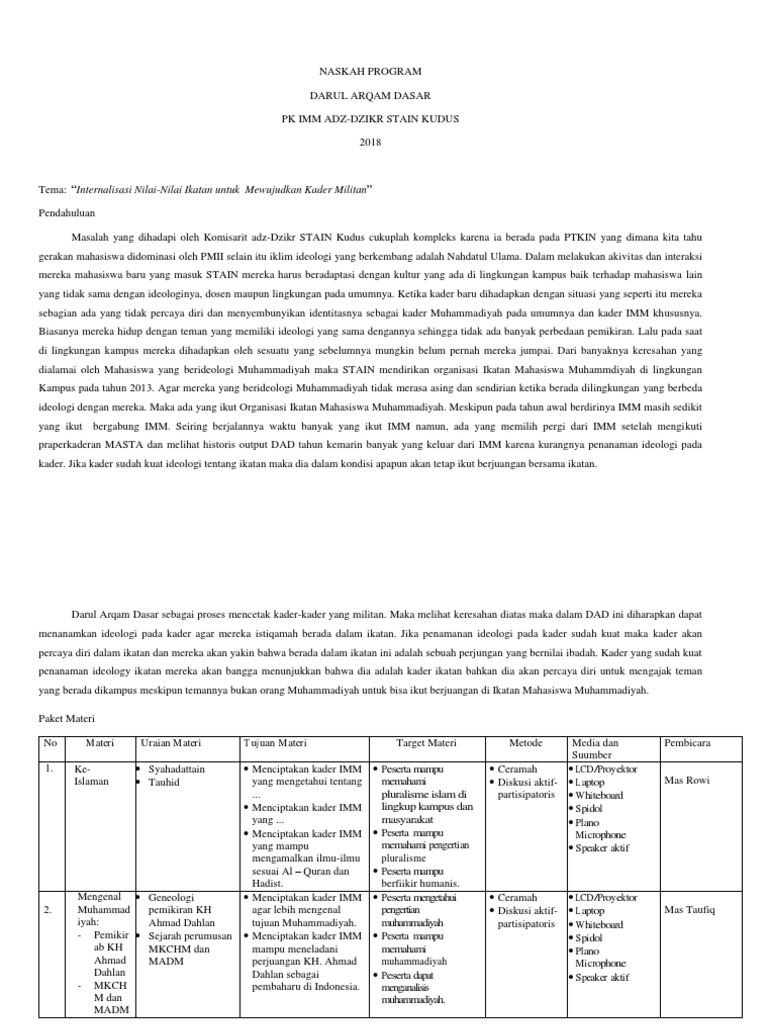 Naskah Program | PDF