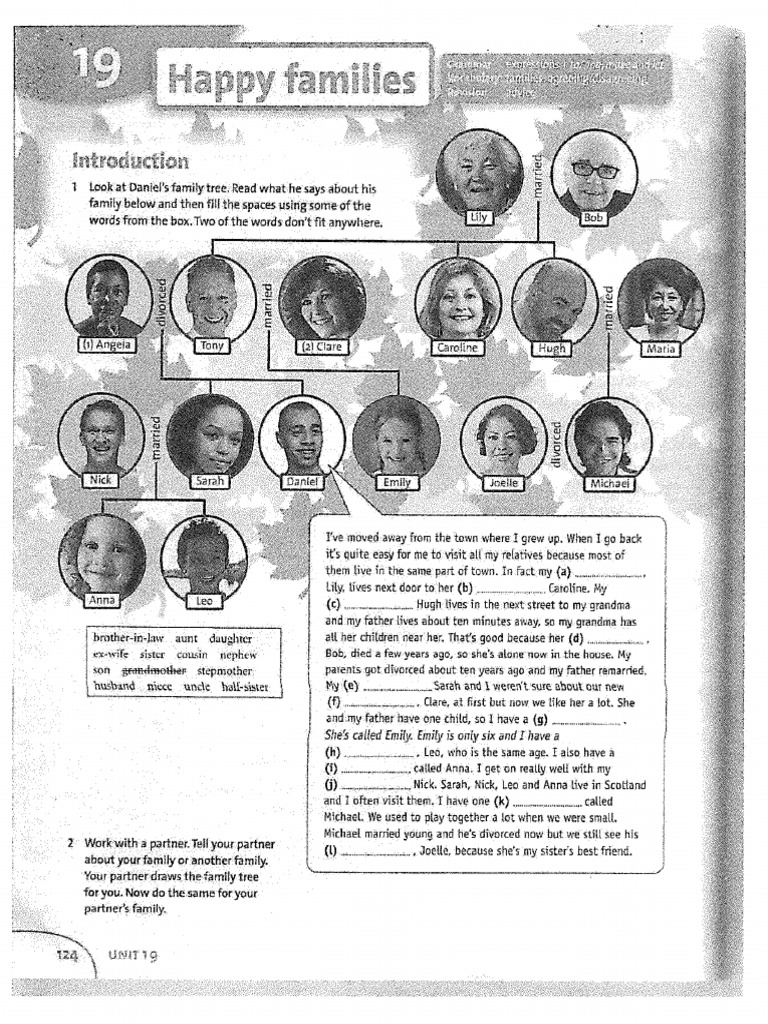 Happy Families - Unit19 PDF Cambridge English Objective PET | PDF
