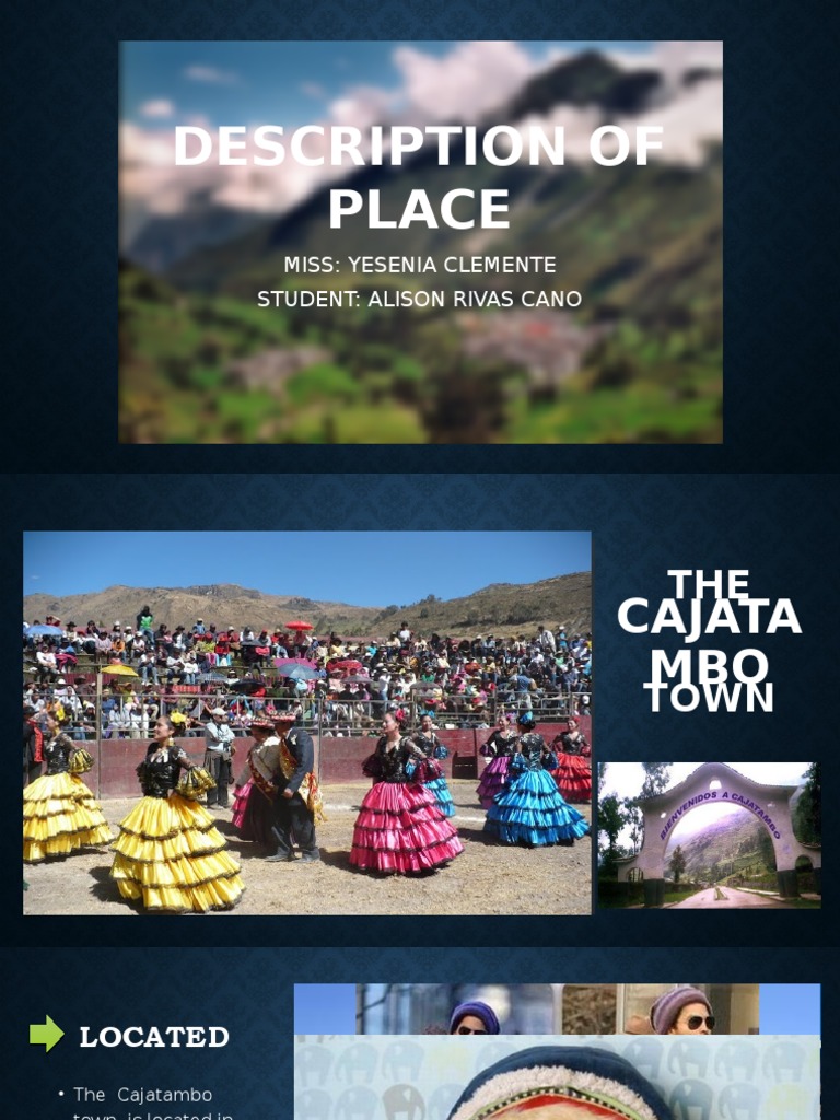 Description of Place: Miss: Yesenia Clemente Student: Alison Rivas Cano ...