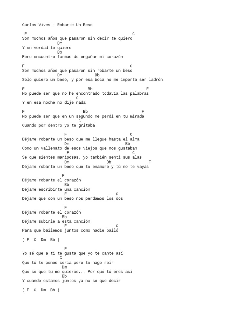 Robarte Un Beso | PDF