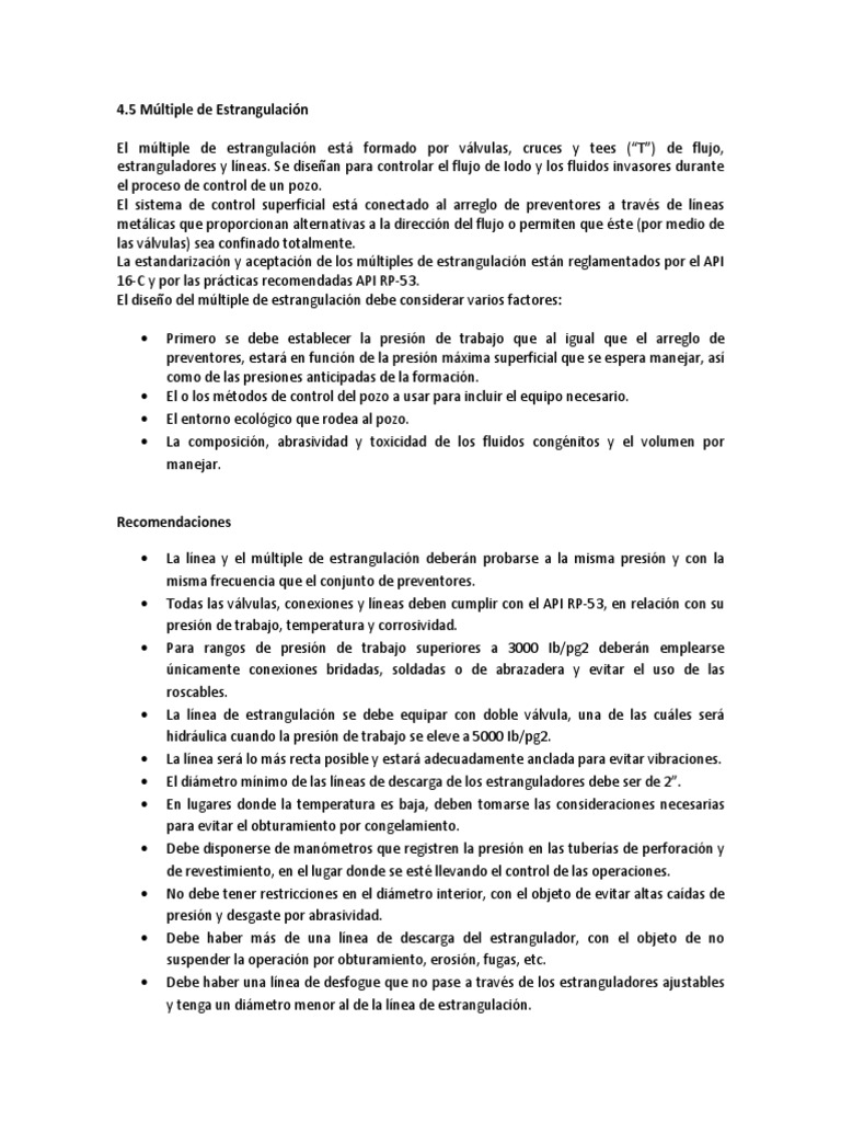 Ensamble de Estrangulación | Presión | Válvula