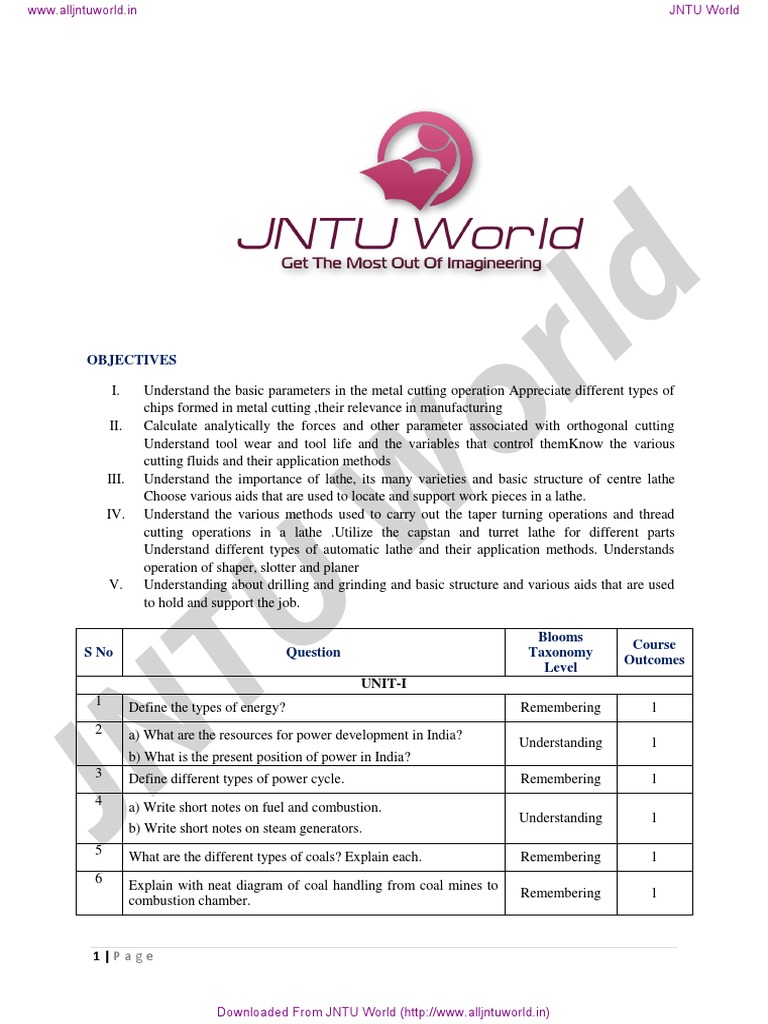 Power Plant Engineering Question Bank | PDF | Diesel Engine | Gas Turbine