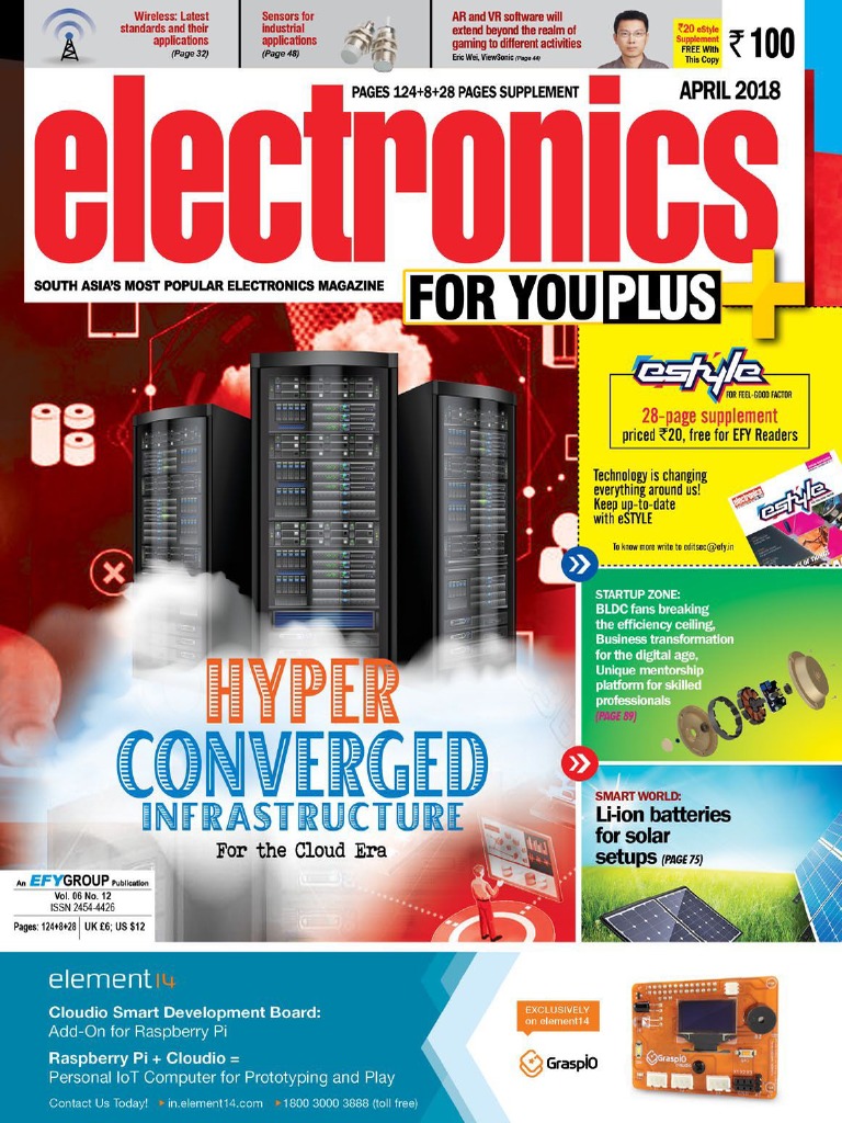 Electronics For You Magazine April 2018 | PDF | Oled | Battery Charger