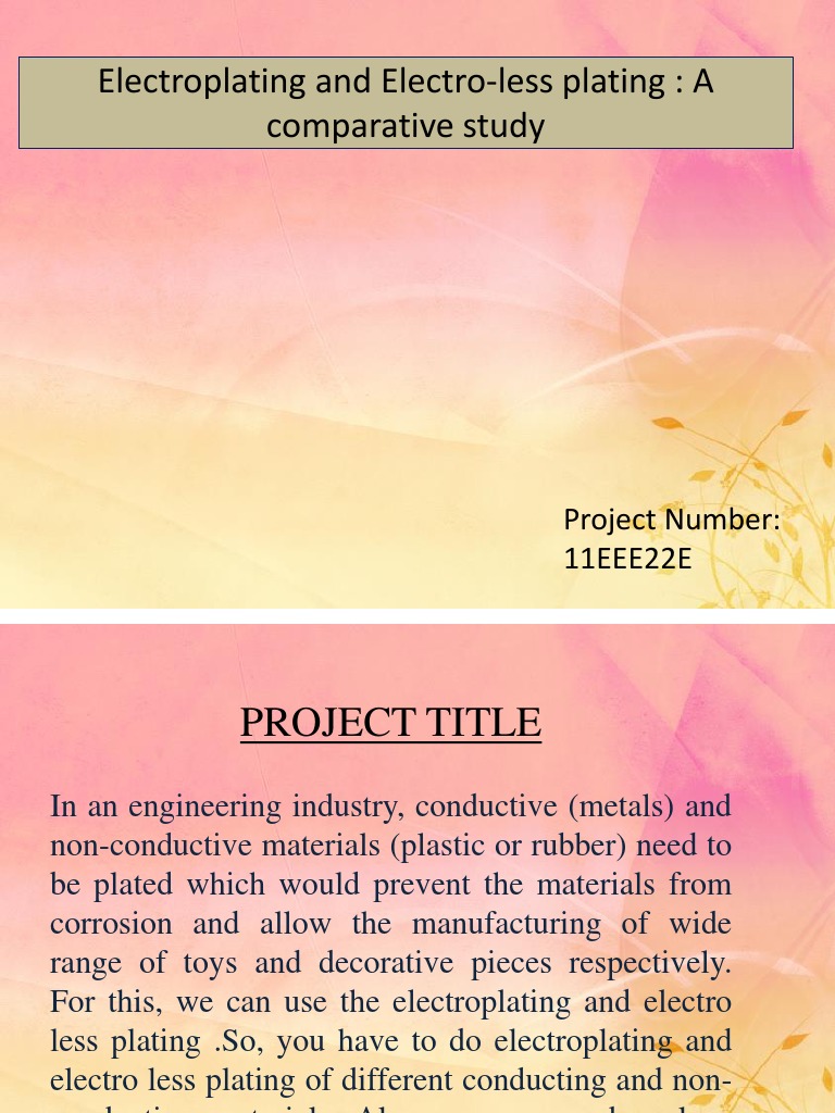 Electroplating Vs Electroless Plating | PDF | Redox | Materials