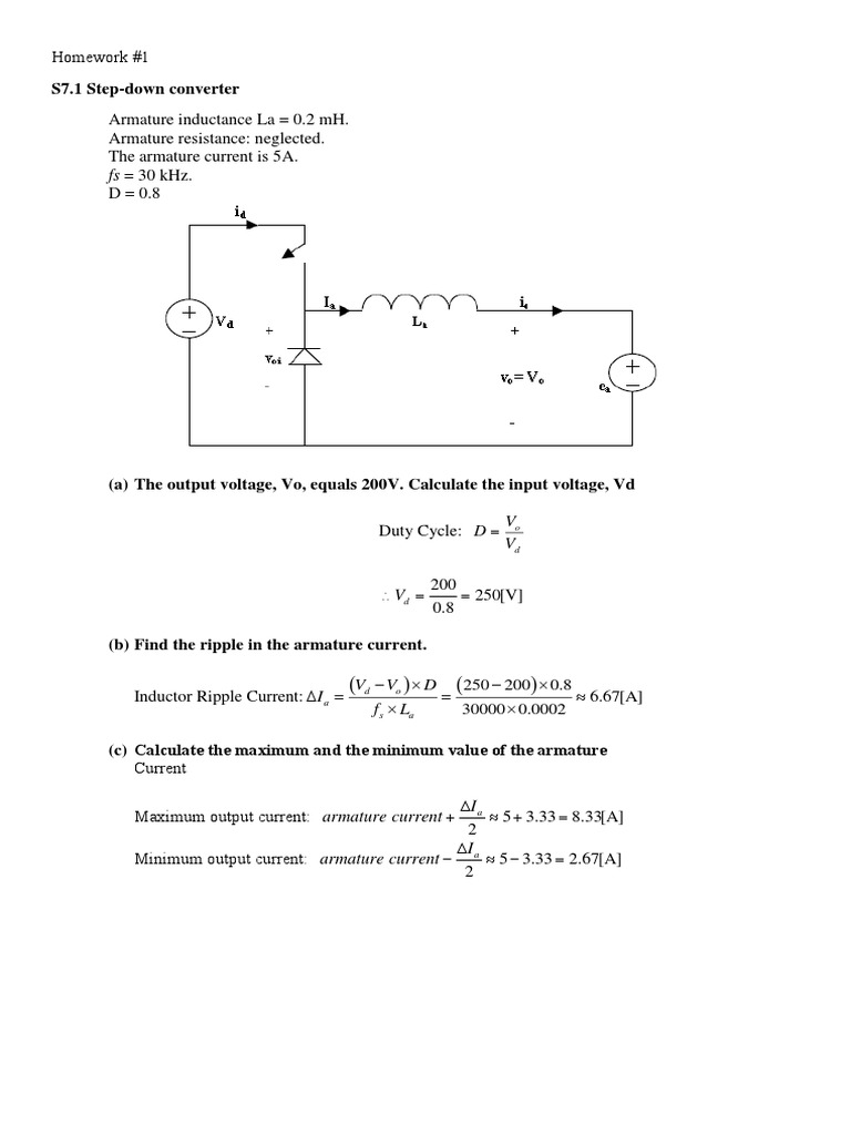 Homework 1 | PDF | Electrical Circuits | Electrical Engineering