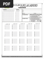 Examination Answer Sheet: For Practice Only | PDF | Test (Assessment ...