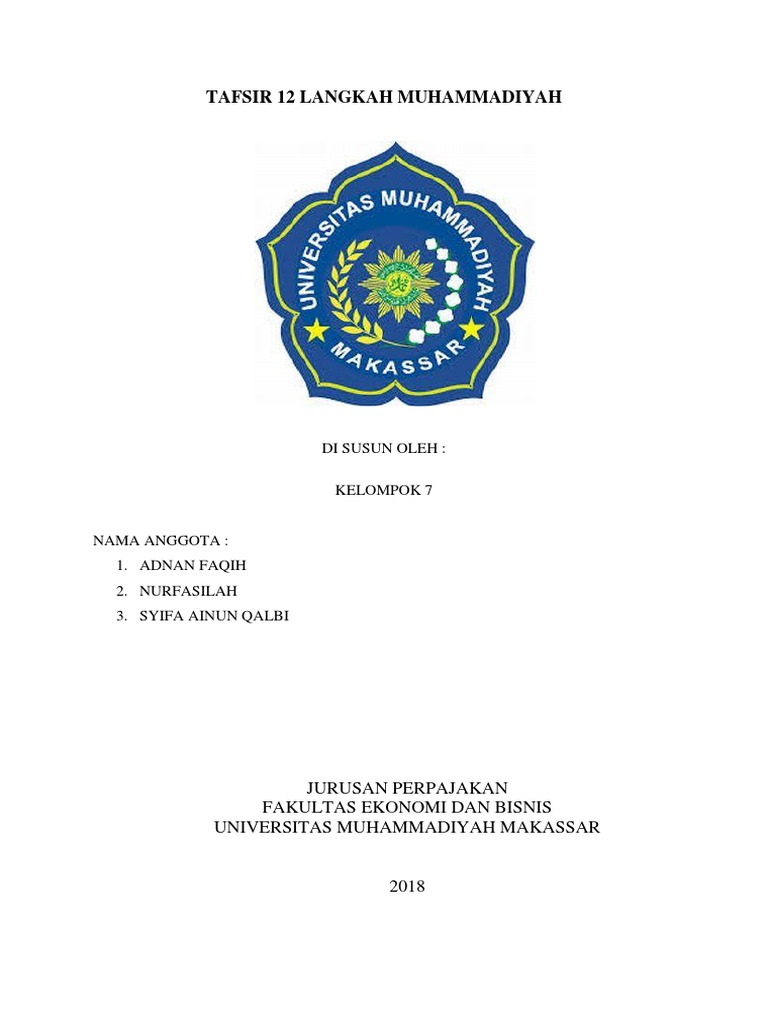 Tafsir 12 Langkah Muhammadiyah | PDF | Bisnis