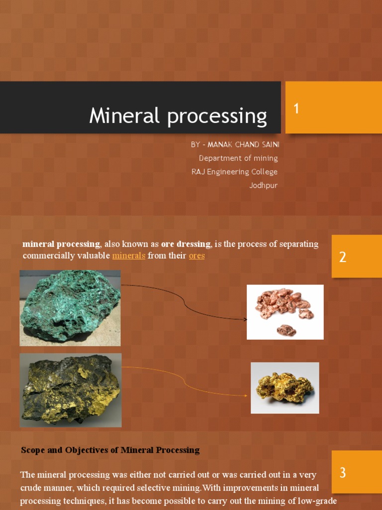 Overview of Mineral Processing Techniques | PDF | Procedural Knowledge ...