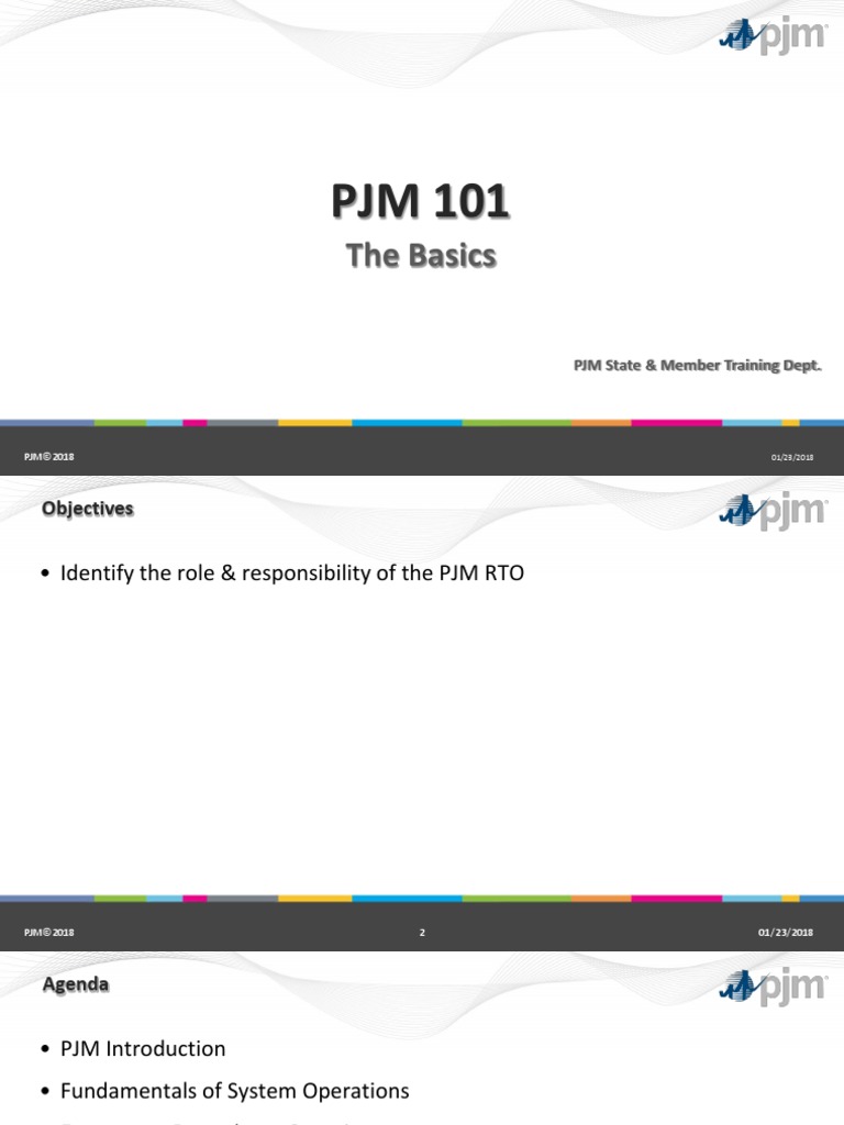The Basics: PJM State & Member Training Dept | PDF | Electric Power ...