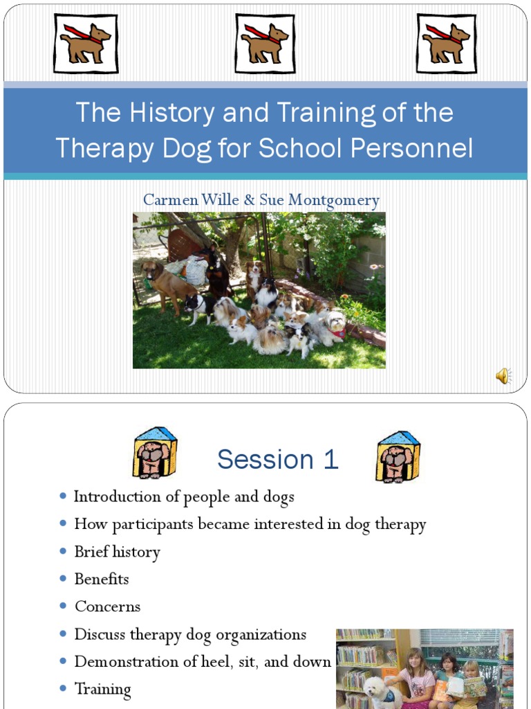 Dog Therapy PowerPoint | PDF | Animals And Humans | Wellness