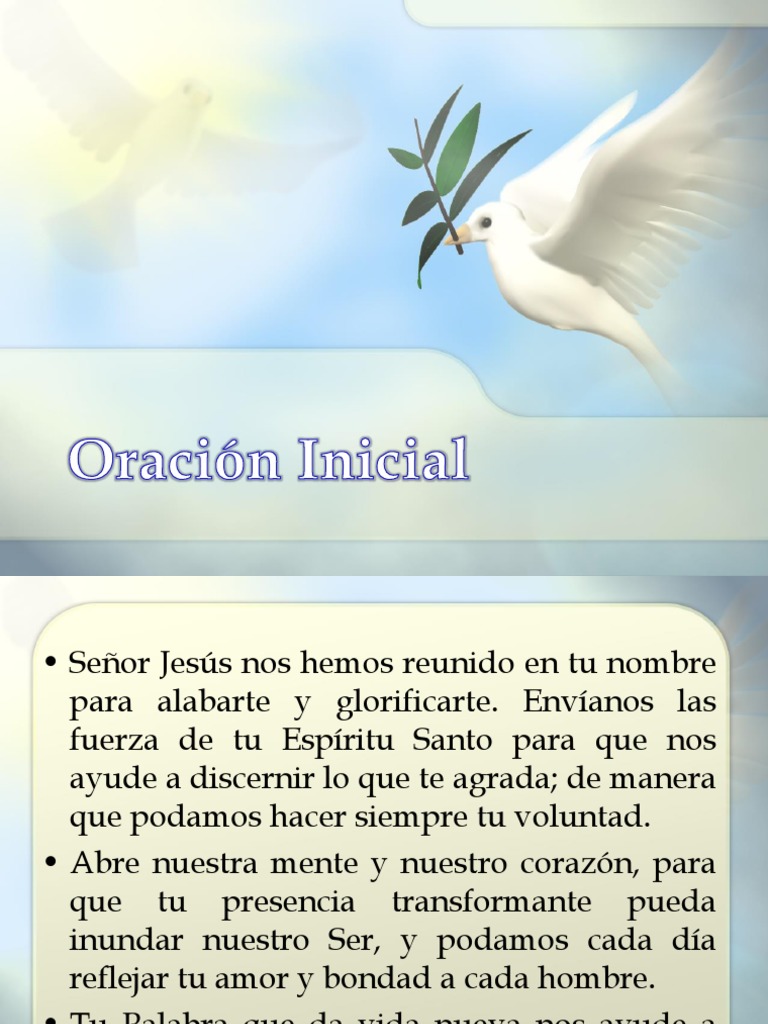 Oracion Inicial | PDF
