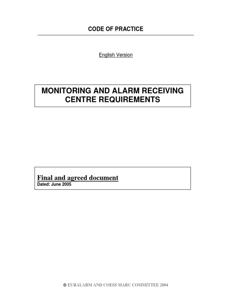 Monitoring and Alarm Receiving | PDF | Door | Security Alarm