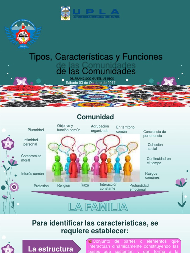 4ta - Secccomunidad y Caracteristicas | PDF | Comunidad | Sociedad