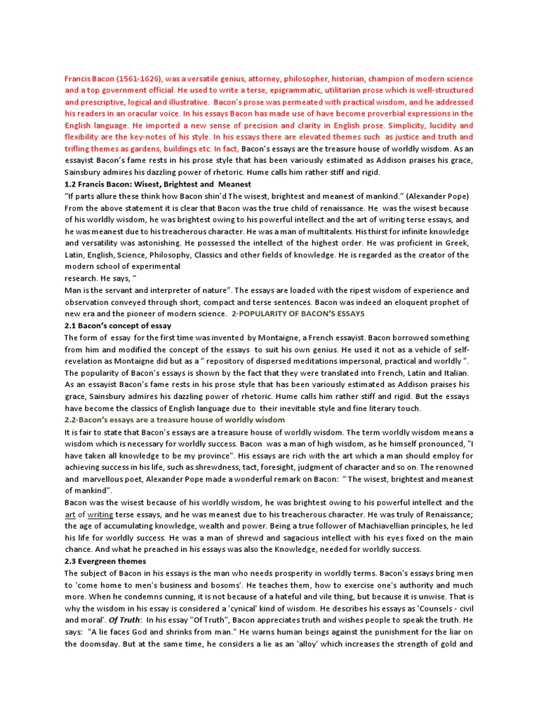 Francis Bacon | PDF | Empiricism | Science