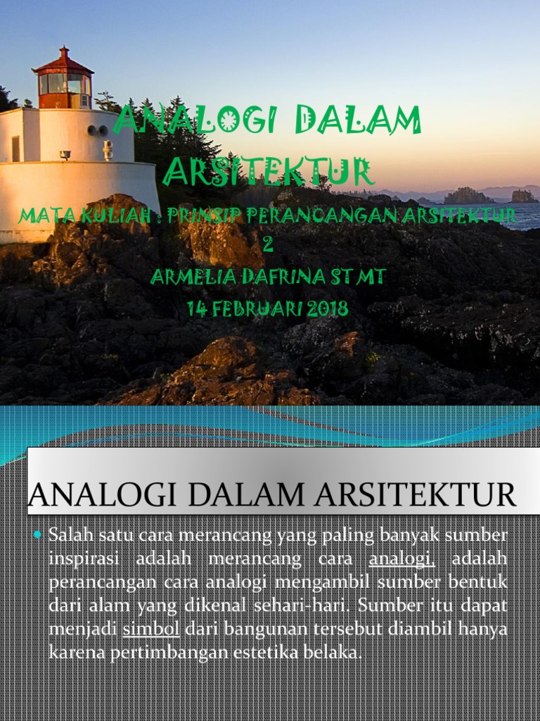 ANALOGI DALAM ARSITEKTUR | PDF