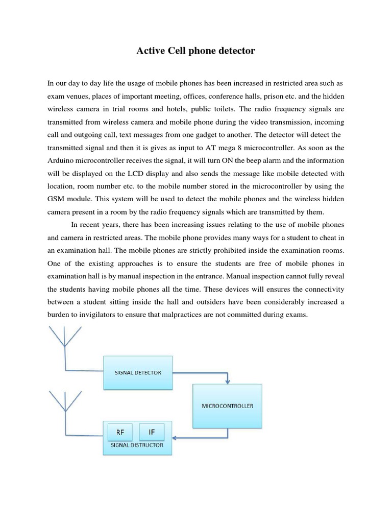 Active Cell Phone Detector | Download Free PDF | Arduino | Microcontroller