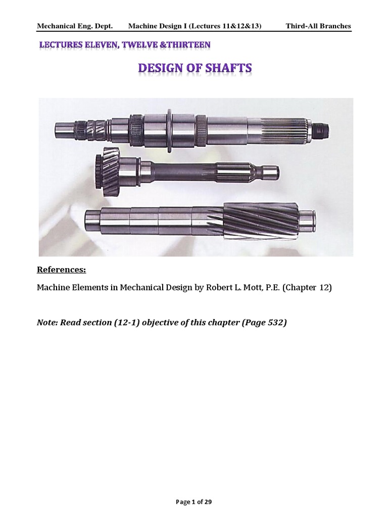 Design and Analysis of a Shaft Subjected to Torsion and Bending Loads ...
