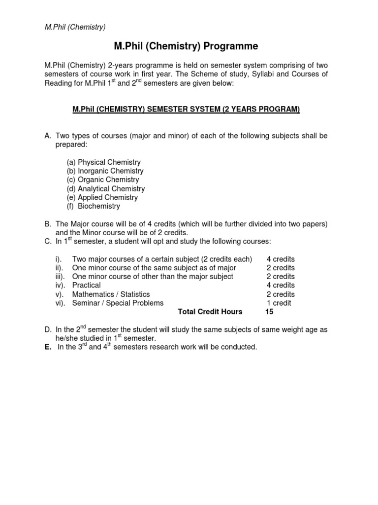 M.phil Compiled Syllabus | PDF | Coordination Complex | Nuclear ...