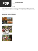 Mga Tradisyon o Kaugalian NG Mga Pilipino | PDF