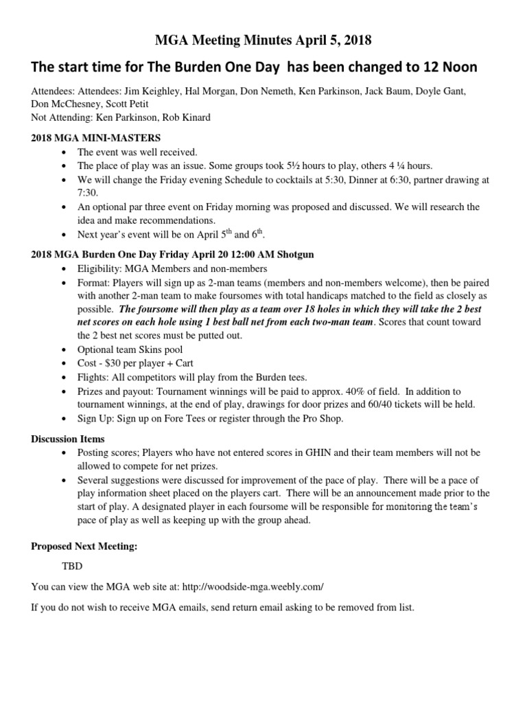 Mga MTG Minutes 04 | PDF | Sports | Leisure