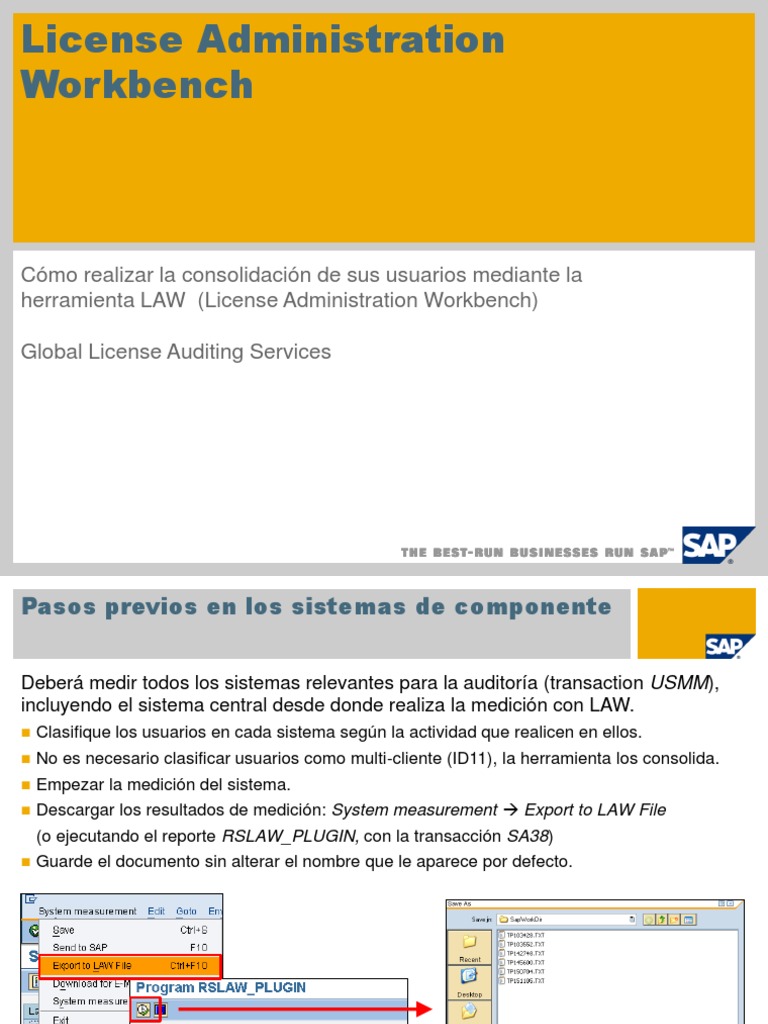 LAW Short SAP System Measurement Guide V7.0 Spanish | PDF | Informática ...