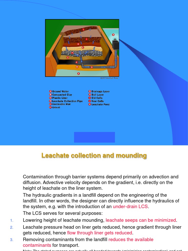 Leachate Collection System Design Unit - 2 | PDF | Thermal Conductivity ...