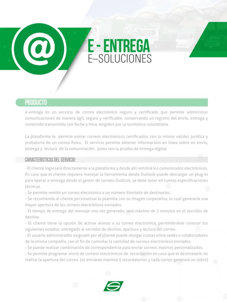 Documento Servientrega | PDF | Correo | Tecnologías de la información