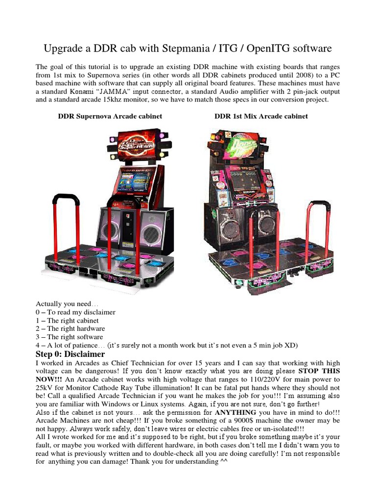 Upgrade A DDR Cab With Stepmania | PDF | Electrical Connector | Usb