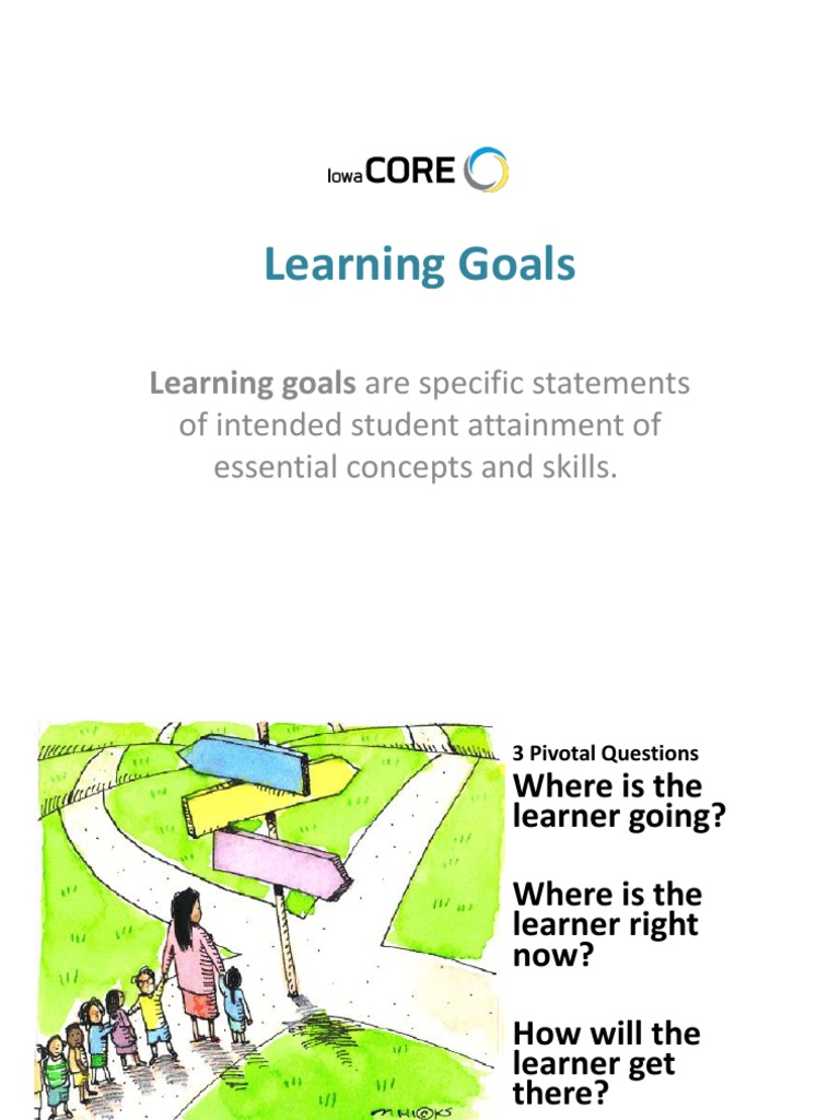 Learning Goals Are Specific Statements | PDF | Goal | Learning