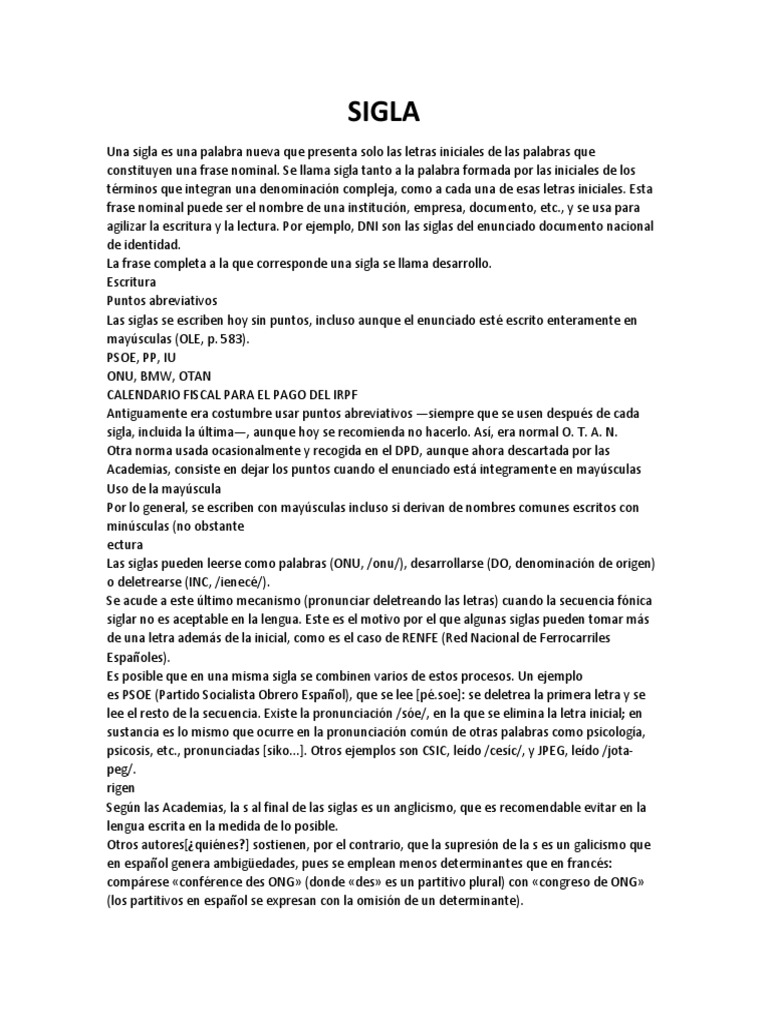 SIGLA | Acrónimo | Guatemala