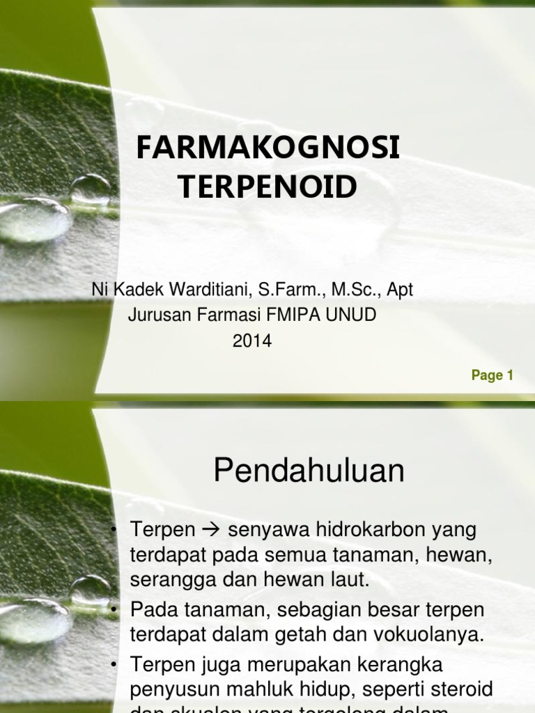 TERPENOID | PDF